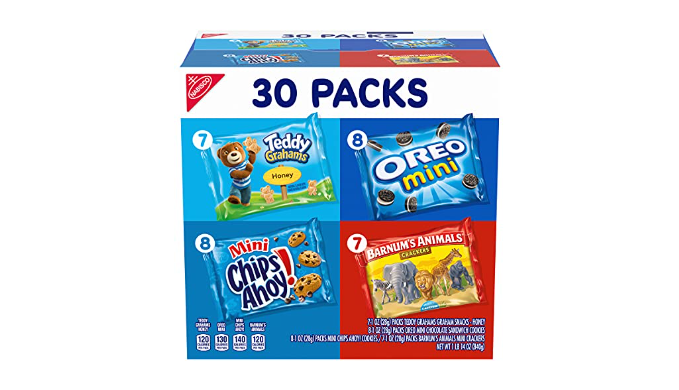 Nabisco Team Favorites Variety Pack, OREO Mini, CHIPS AHOY! Mini, Teddy ...