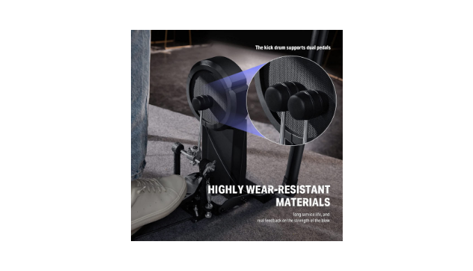 Donner DED-300 Electric Drum Set, Upgraded Mesh Pad Electronic Drums ...