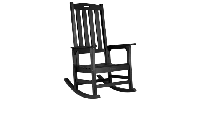 Cecarol Patio Oversized Rocking Chair outdoor,Weather Resistant,Low ...