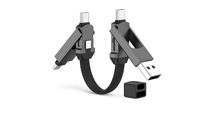 [Upgraded] CHAFON M3 USB C Cable 60W, 4 in 1 Multi Charging Cable Zinc ...