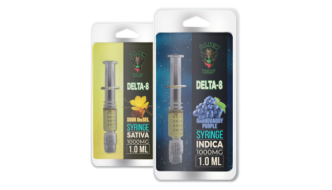Alien Hemp™ Delta-8 THC 1000mg Sativa & Indica Syringe Bundle - Coupon ...