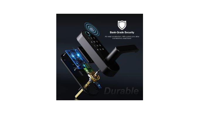 Dermum Smart Lock, Keyless Entry Door Lock, Smart Door Lock with Handle ... Dermum Smart Lock, Keyless Entry Door Lock, Smart Door Lock with Handle ...