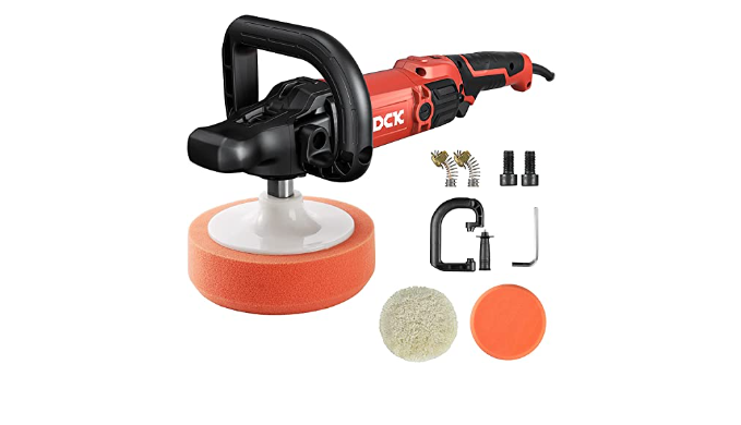 DCK Buffer Polisher, 7-Inch Buffer Waxer, 8 Variable Speeds 600-3500 ...