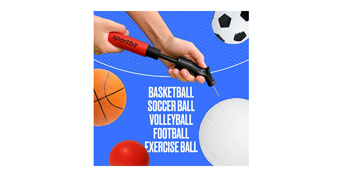SPORTBIT Ball Pump with 5 Needles - Push & Pull Inflating System ...