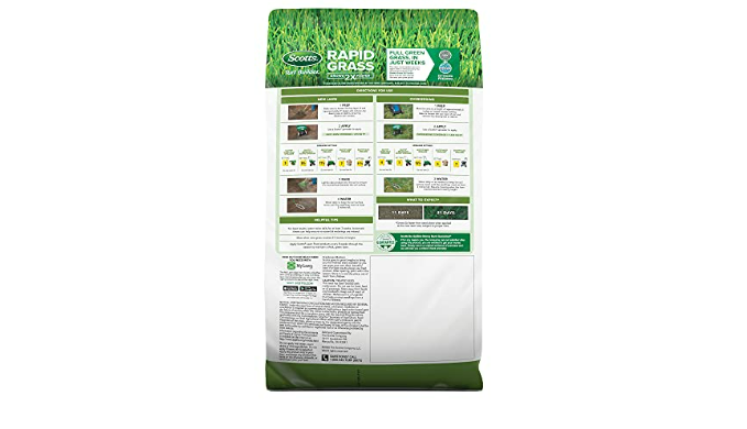 Scotts Turf Builder Rapid Grass Tall Fescue Mix, Combination Seed and ...