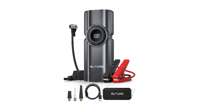 Car Jump Starter With Air Compressor Power Bank 20000mAh 2500A 12V ...